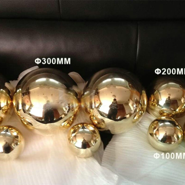 150mm Hollow Brass Spheres - metal sphere world
