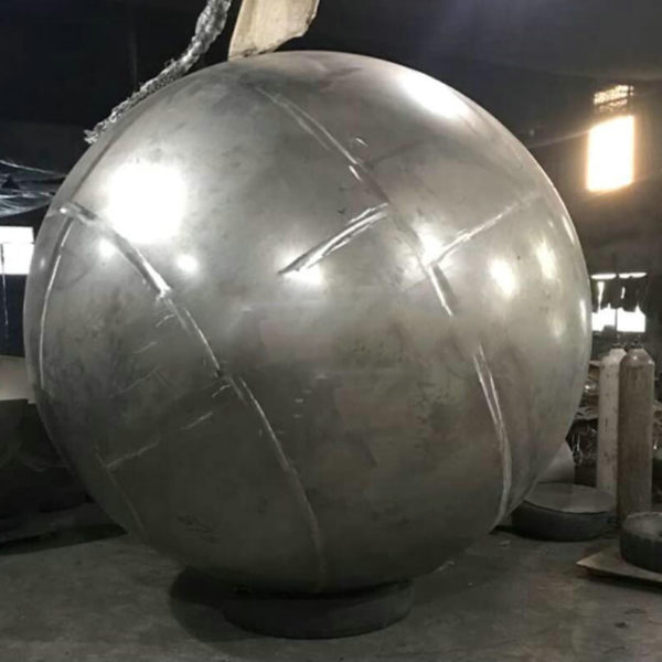 1000mm Large Hollow Steel Spheres Threaded - metal sphere world