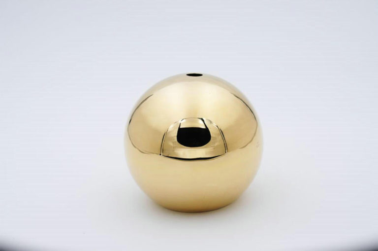 90mm Hollow Brass Spheres Lampshade - metal sphere world