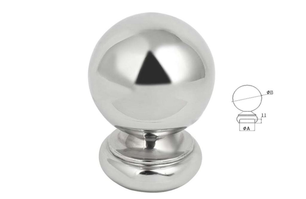Stainless Steel Railing Balls - metal sphere world