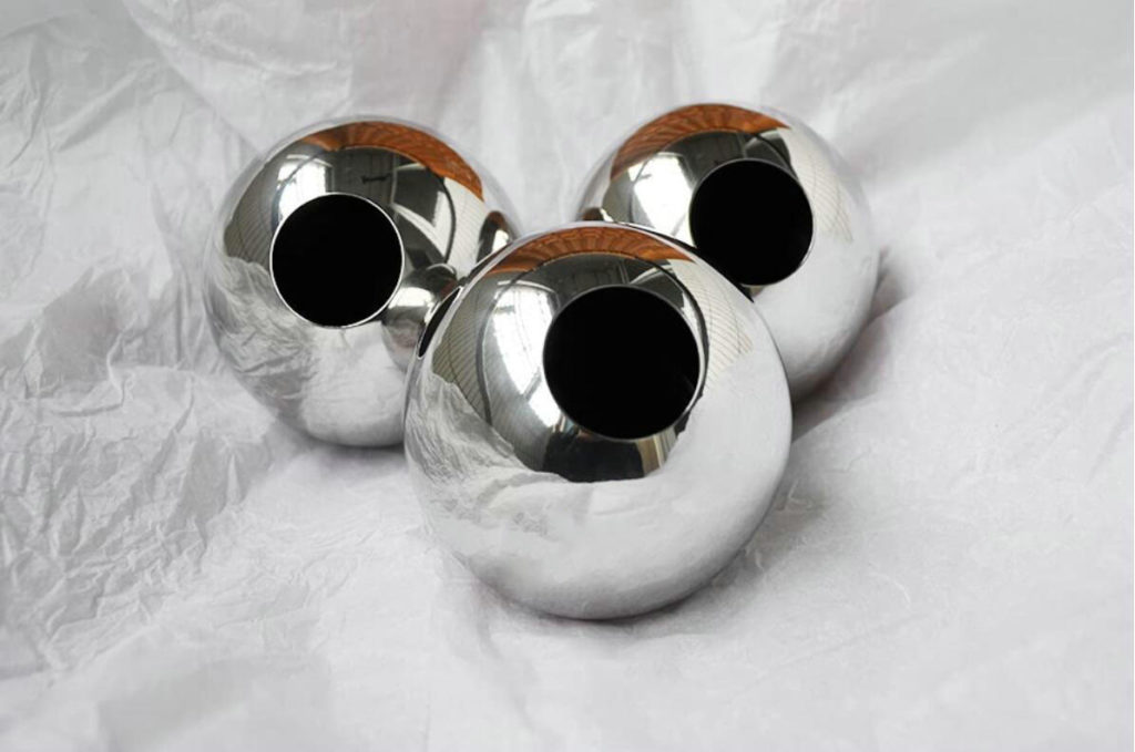 Steel Ball With Holes - metal sphere world
